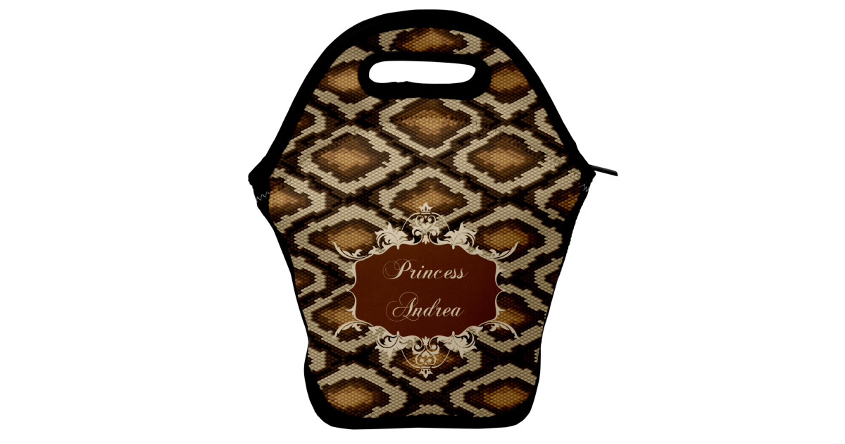 Custom Snake Skin Lunch Bag w/ Name or Text | YouCustomizeIt