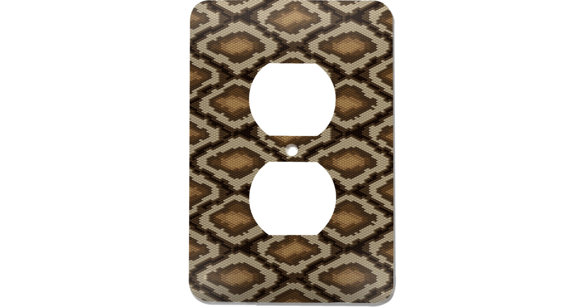 Custom Snake Skin Electric Outlet Plate | YouCustomizeIt
