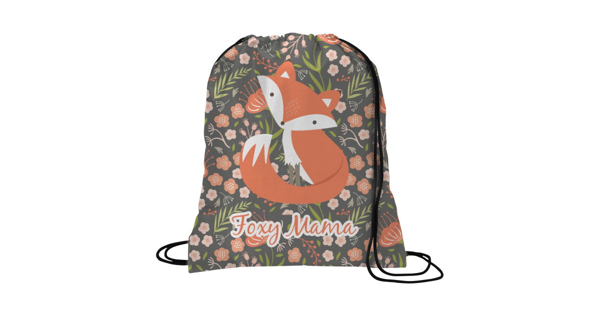 Custom Foxy Mama Drawstring Backpack - Small | YouCustomizeIt