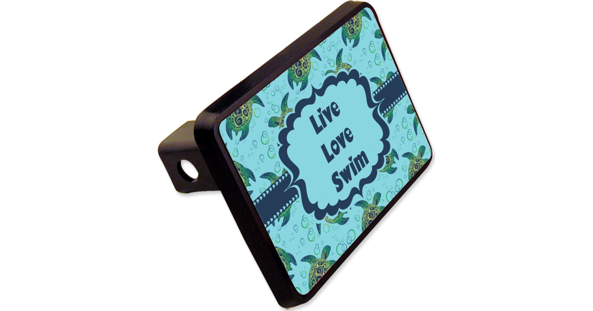Custom Sea Turtles Rectangular Trailer Hitch Cover - 2" (Personalized ...