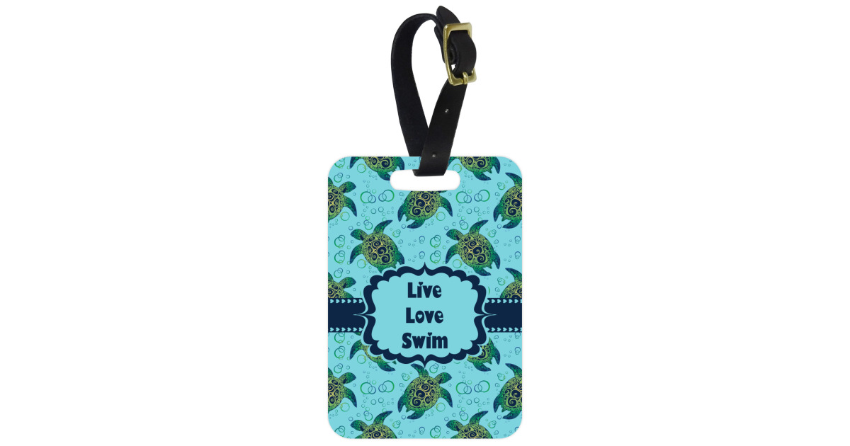 Custom Sea Turtles Metal Luggage Tag | YouCustomizeIt