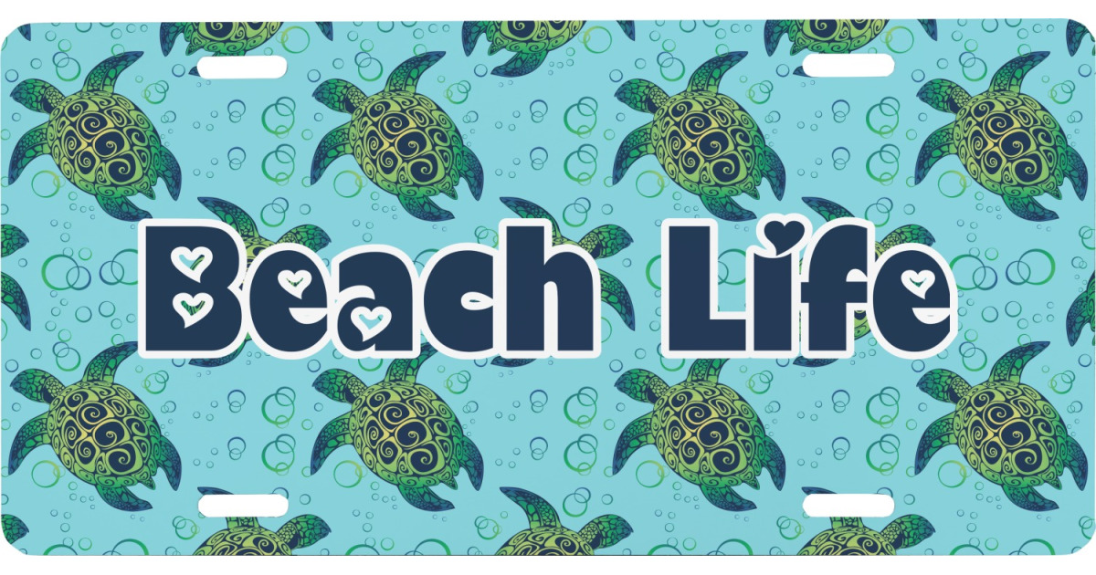 Custom Sea Turtles Front License Plate (Personalized) | YouCustomizeIt