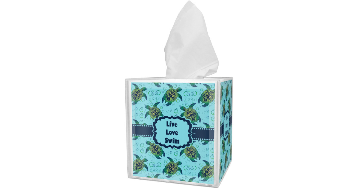 Custom Sea Turtles Tissue Box Cover (Personalized) | YouCustomizeIt