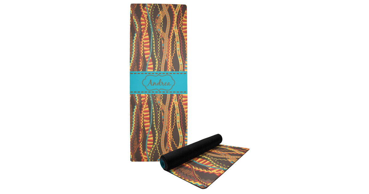 Custom Tribal Ribbons Yoga Mat (Personalized) | YouCustomizeIt