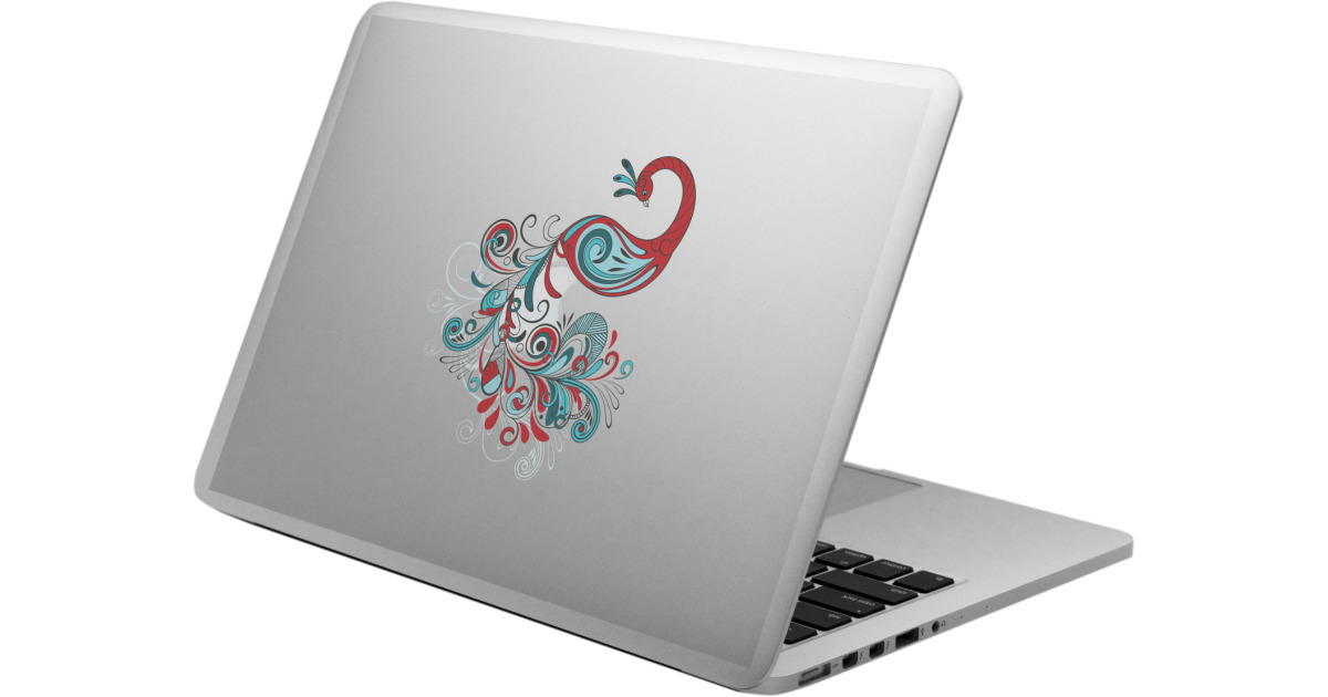 Custom Peacock Laptop Decal | YouCustomizeIt
