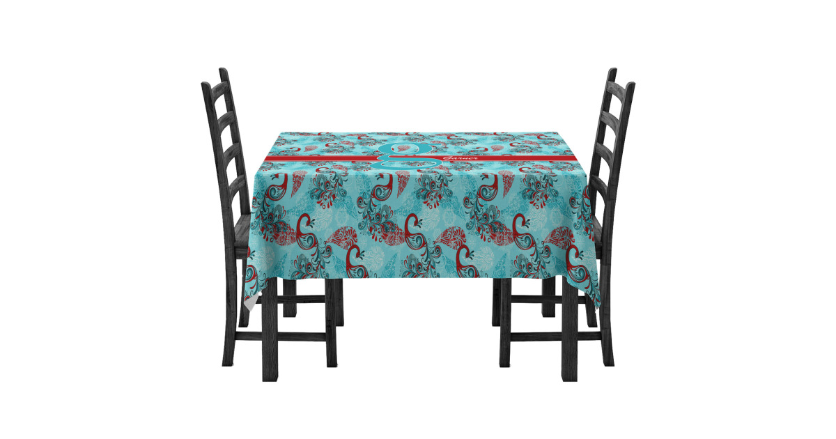 Custom Peacock Tablecloth (Personalized) | YouCustomizeIt