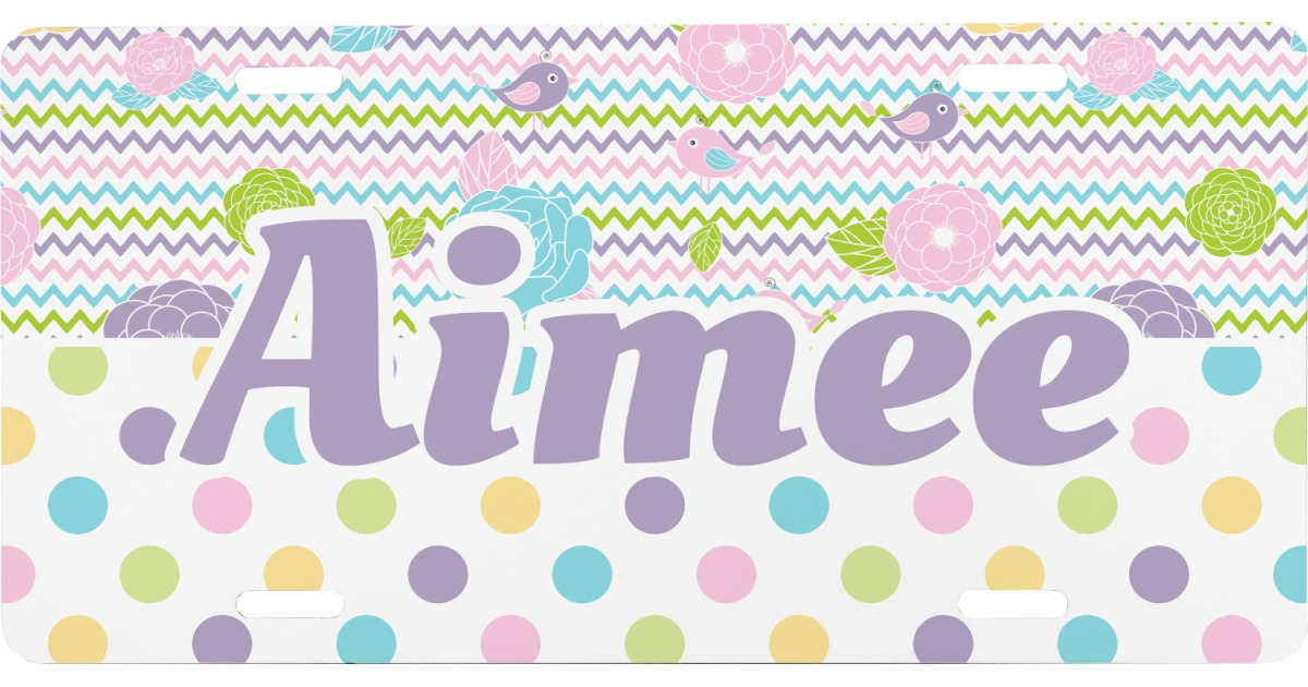 Custom Girly Girl Front License Plate (Personalized) | YouCustomizeIt