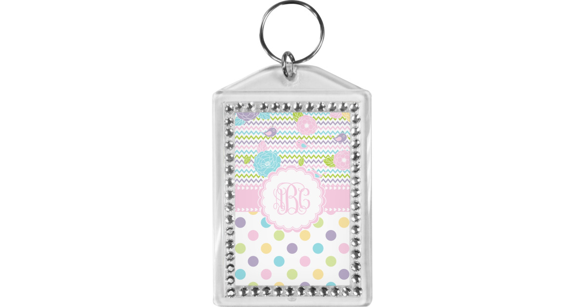 Custom Girly Girl Bling Keychain (Personalized) | YouCustomizeIt