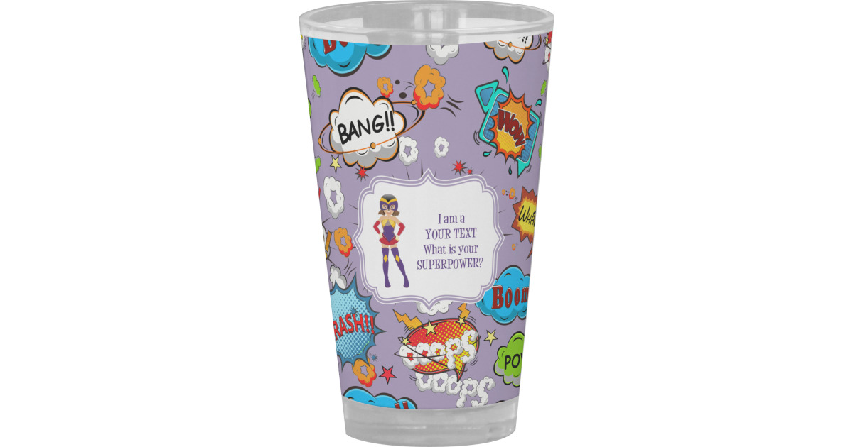 Custom What is your Superpower Pint Glass - Full Color (Personalized ...