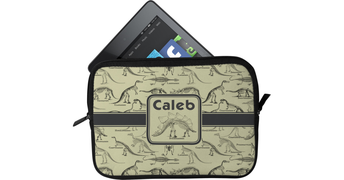 Custom Dinosaur Skeletons Tablet Case / Sleeve (Personalized ...