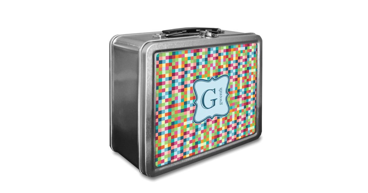 Custom Retro Pixel Squares Lunch Box (Personalized) | YouCustomizeIt