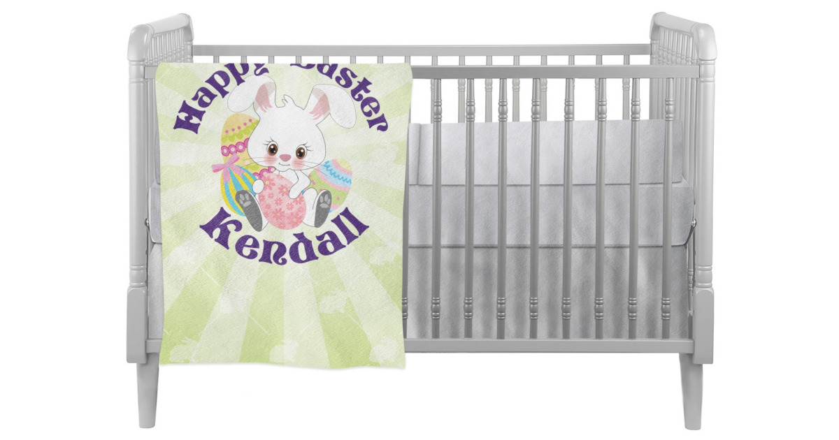 Custom Easter Bunny Crib Comforter / Quilt (Personalized) | YouCustomizeIt