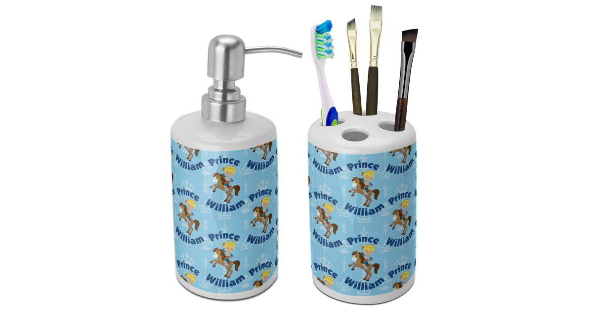 Custom Custom Prince Ceramic Bathroom Accessories Set (Personalized ...