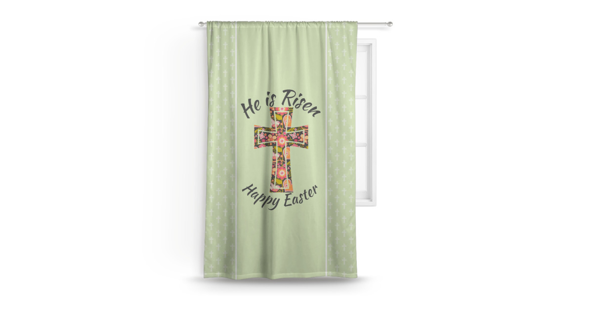Custom Easter Cross Curtain | YouCustomizeIt