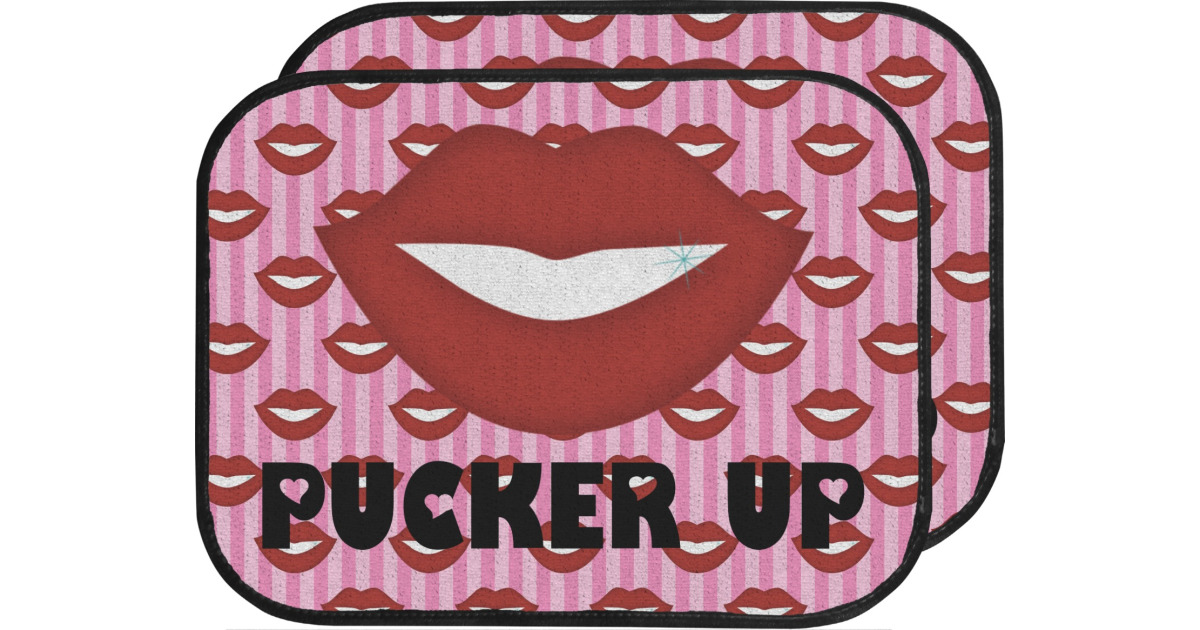 Custom Lips (Pucker Up) Car Floor Mats (Back Seat) | YouCustomizeIt