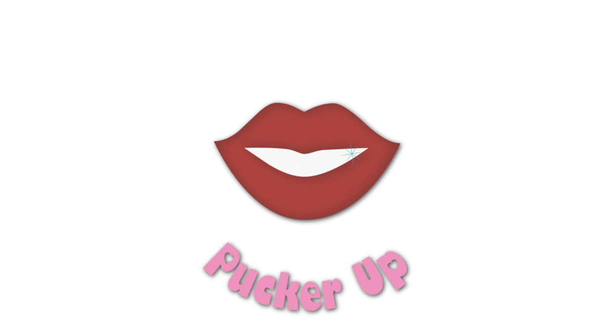Custom Lips (Pucker Up) Graphic Decal - Small | YouCustomizeIt