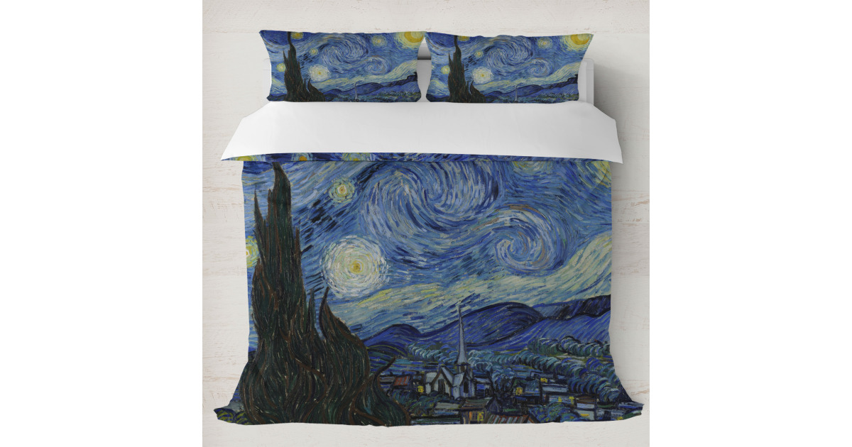 Custom The Starry Night (Van Gogh 1889) Duvet Cover Set - King ...