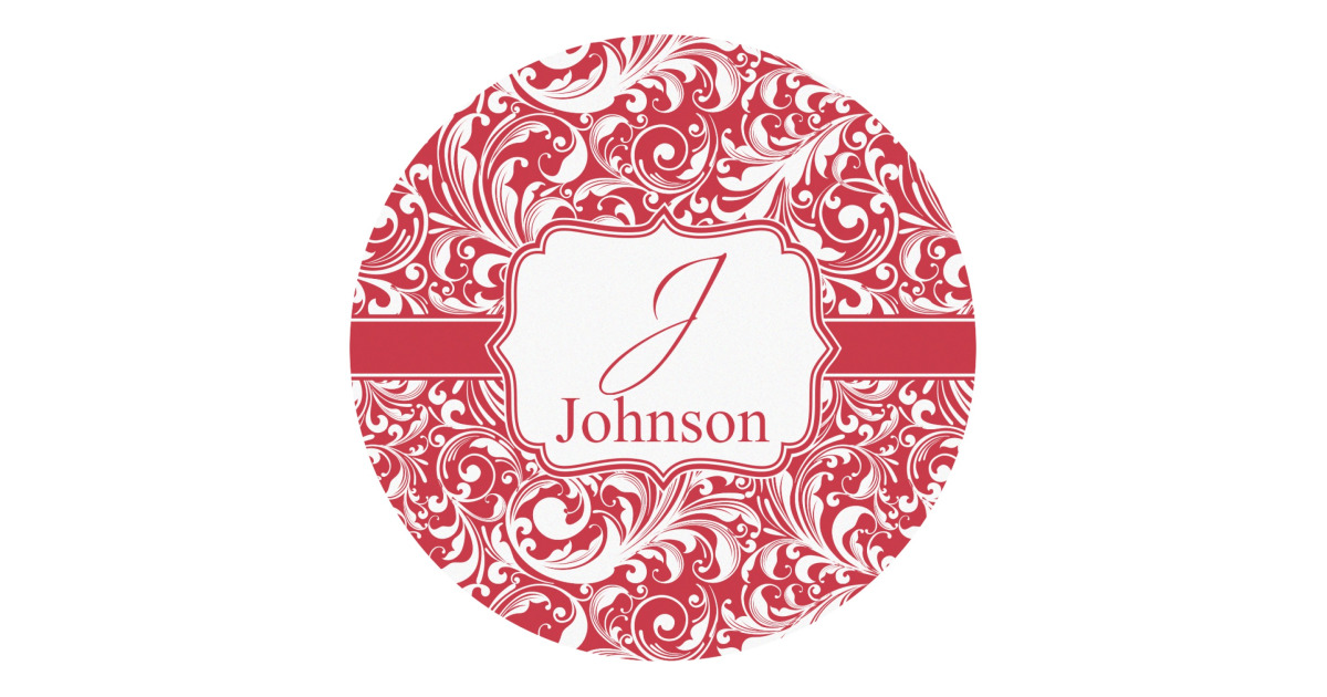 Custom Swirl Round Decal (Personalized) | YouCustomizeIt