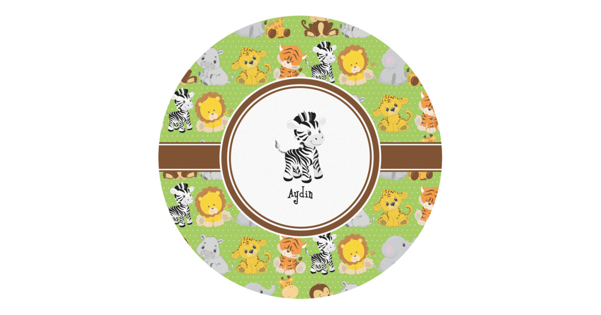 Custom Safari Round Decal - XLarge (Personalized) | YouCustomizeIt
