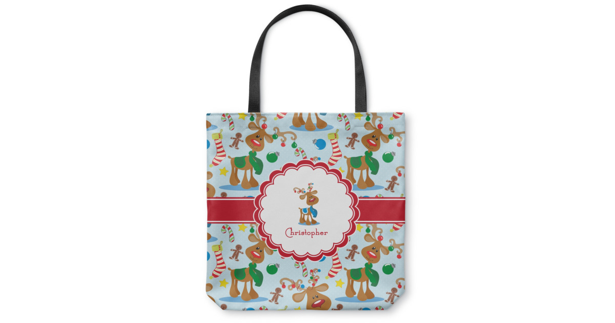 Custom Reindeer Canvas Tote Bag (Personalized) | YouCustomizeIt