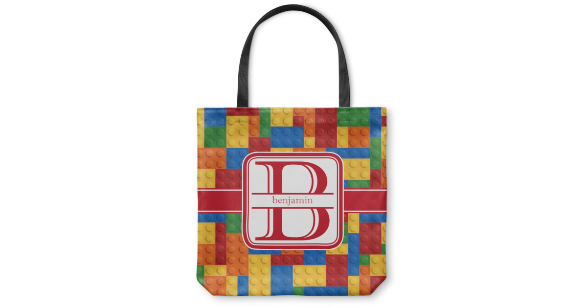 Custom Building Blocks Canvas Tote Bag (Personalized) | YouCustomizeIt