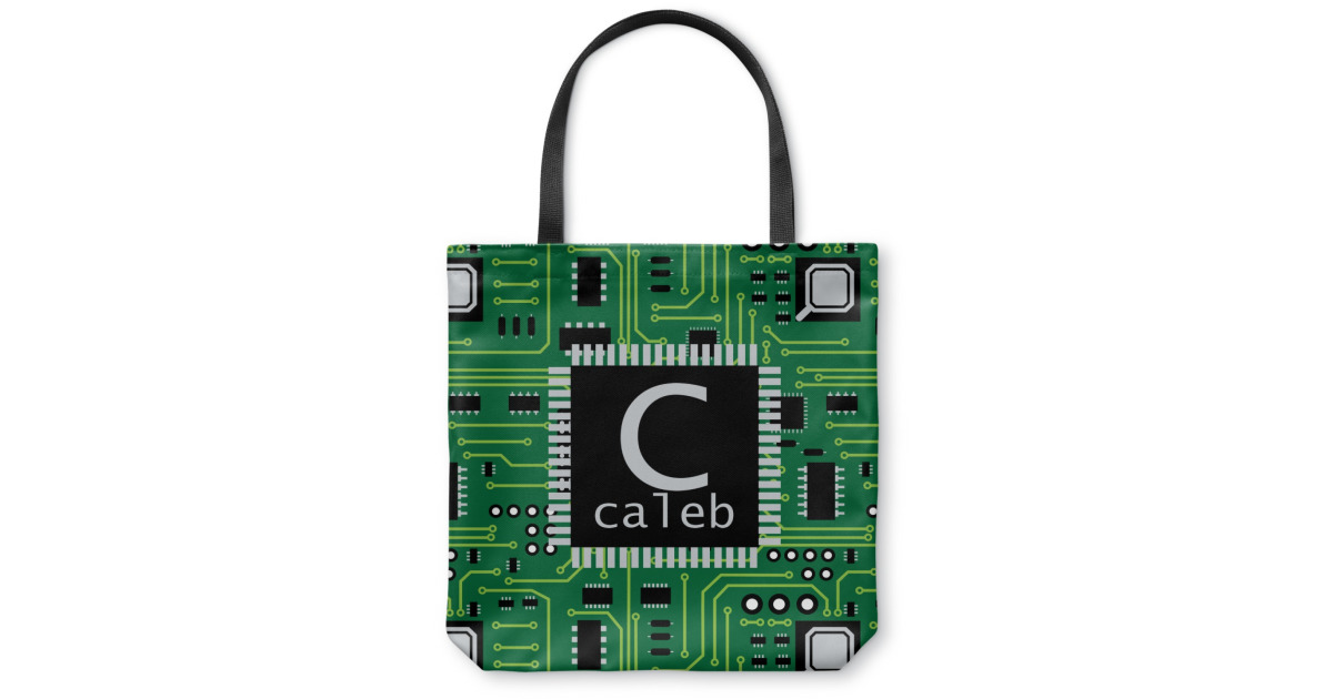 Custom Circuit Board Canvas Tote Bag (Personalized) | YouCustomizeIt