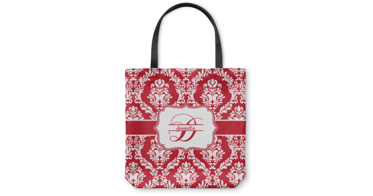 Custom Damask Canvas Tote Bag (Personalized) | YouCustomizeIt