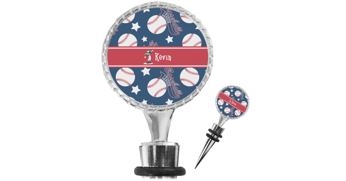 Custom Baseball Wine Bottle Stopper (Personalized) | YouCustomizeIt