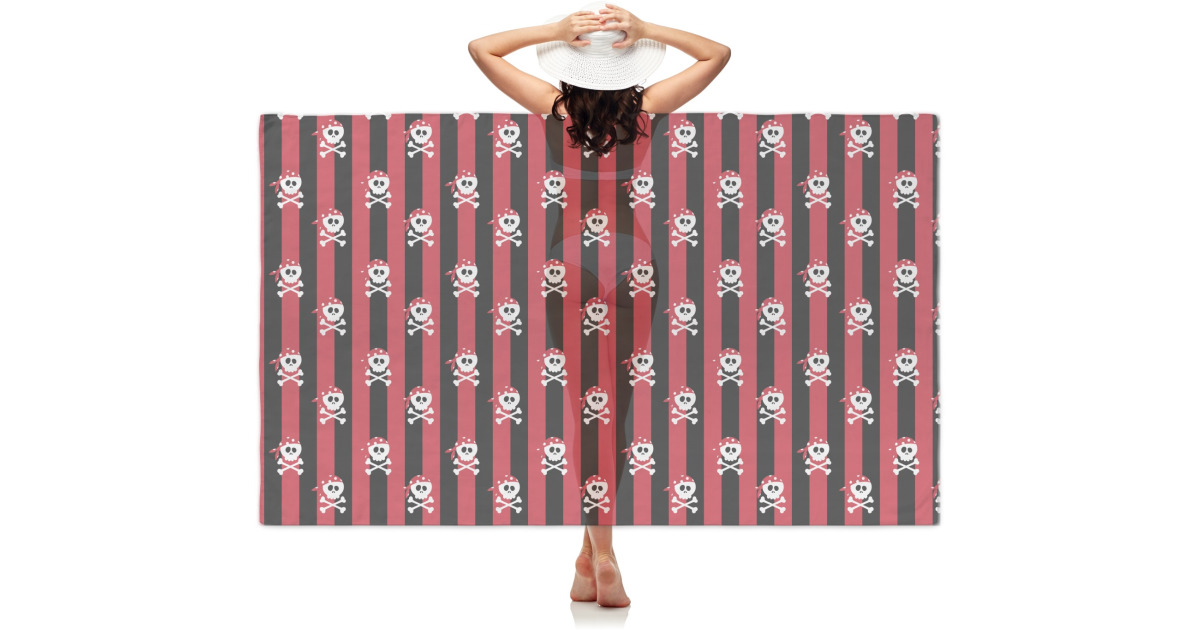 Custom Pirate & Stripes Sheer Sarong | YouCustomizeIt