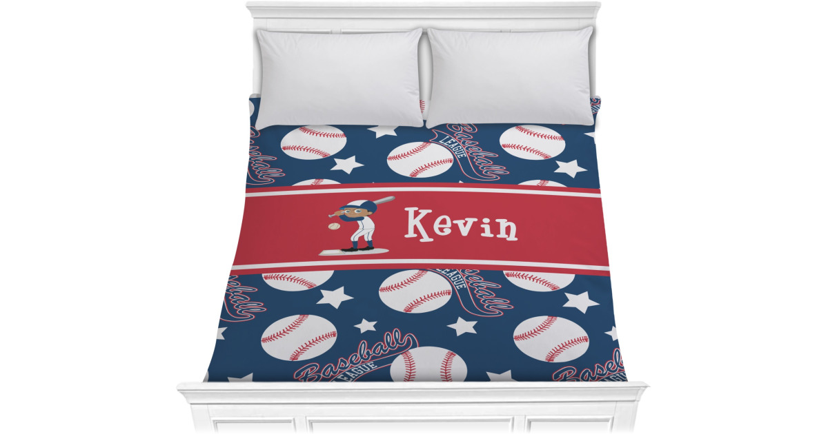Custom Baseball Comforter - Full / Queen (Personalized) | YouCustomizeIt
