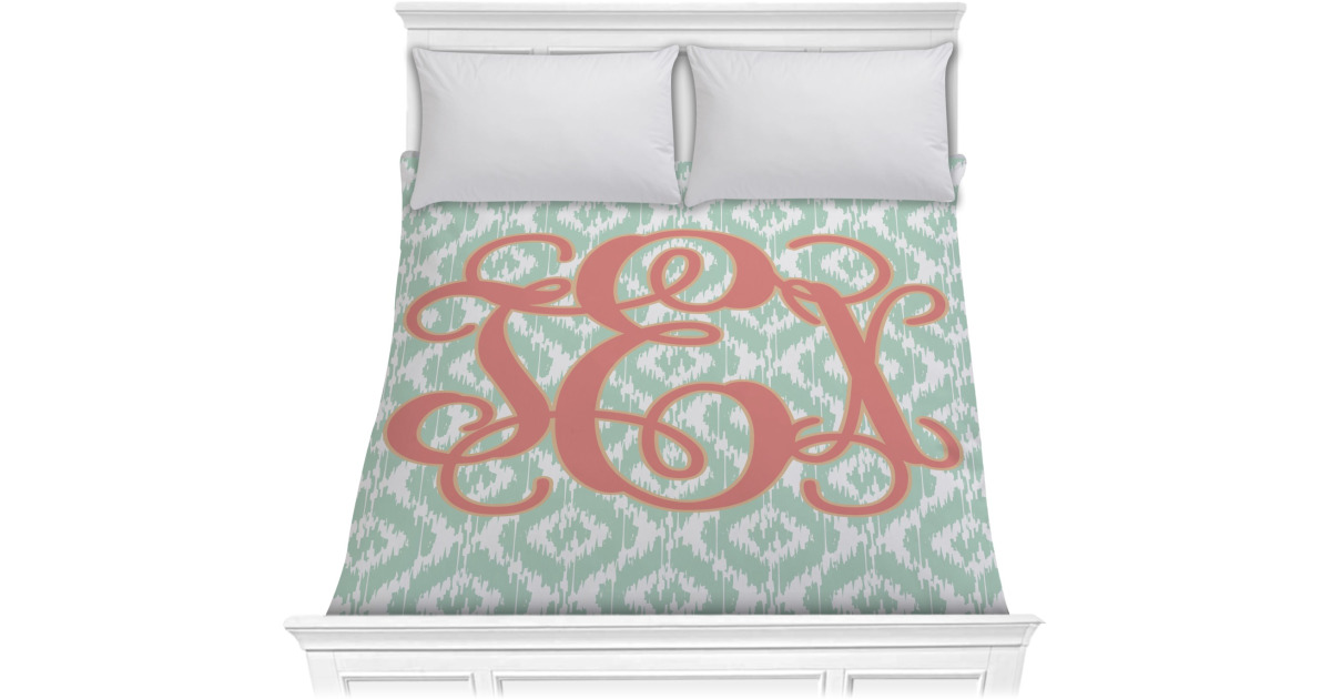 Custom Monogram Comforter - Full / Queen | YouCustomizeIt