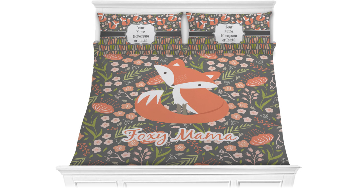 Custom Foxy Mama Comforter Set - King | YouCustomizeIt