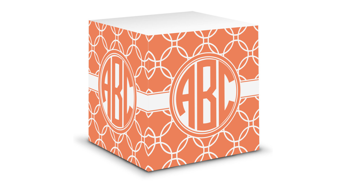 Custom Linked Circles Sticky Note Cube (Personalized) | YouCustomizeIt