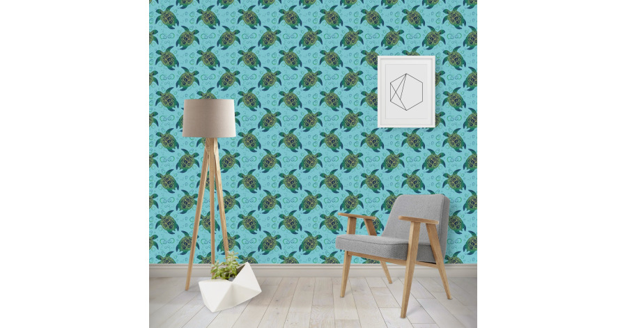 Custom Sea Turtles Wallpaper & Surface Covering | YouCustomizeIt Custom Sea Turtles Wallpaper & Surface Covering | YouCustomizeIt