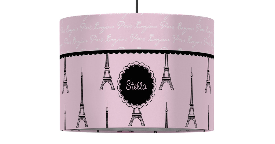 Custom Paris & Eiffel Tower Drum Pendant Lamp (Personalized ... Custom Paris & Eiffel Tower Drum Pendant Lamp (Personalized ...
