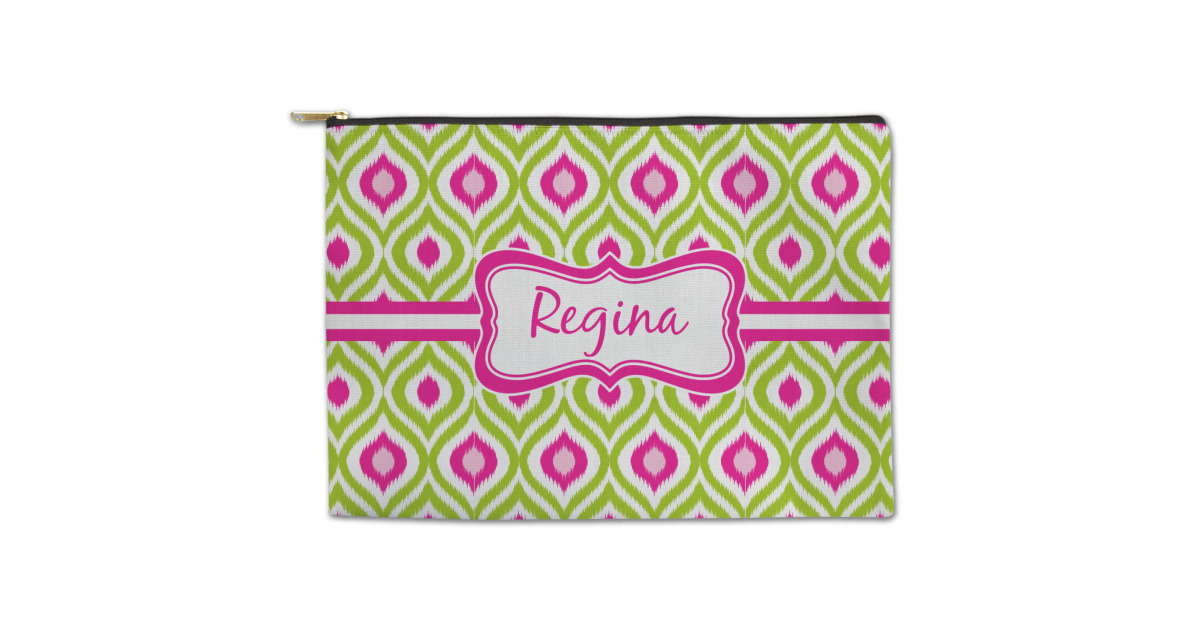 Custom Ogee Ikat Zipper Pouch (Personalized) | YouCustomizeIt