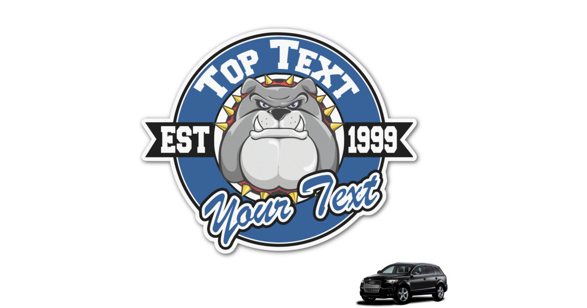 Custom School Mascot Graphic Car Decal (Personalized) | YouCustomizeIt