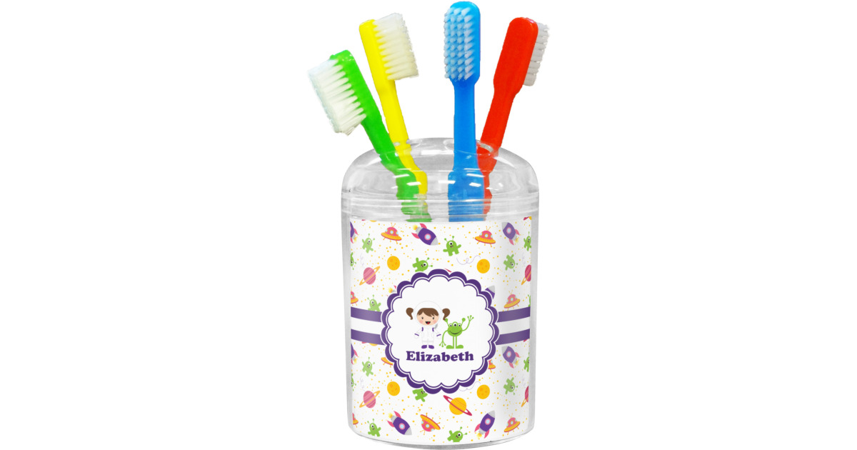 Custom Girls Space Themed Toothbrush Holder (Personalized) | YouCustomizeIt