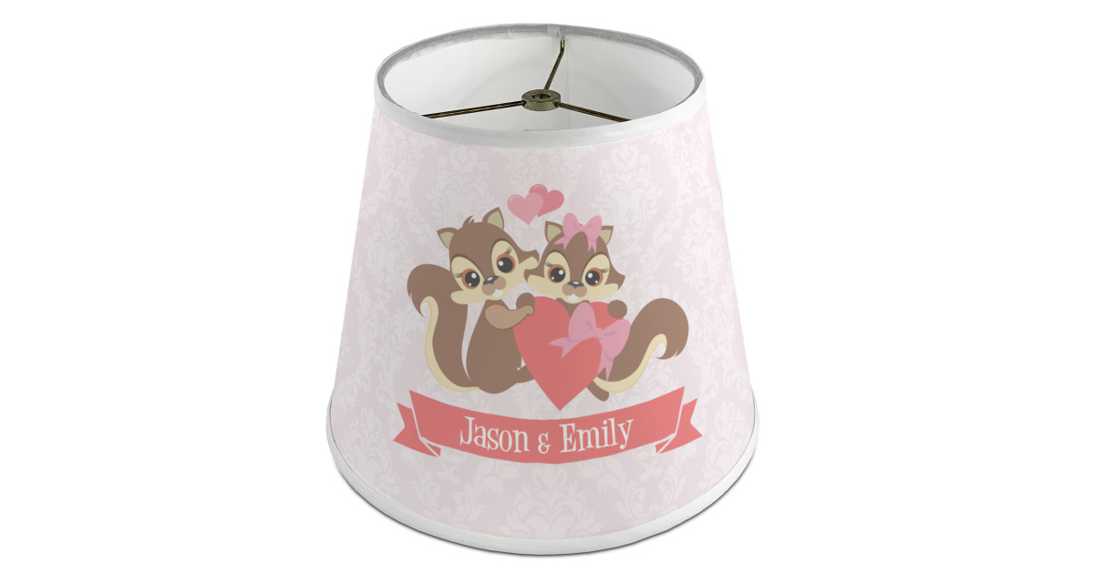 Custom Chipmunk Couple Empire Lamp Shade (Personalized) | YouCustomizeIt