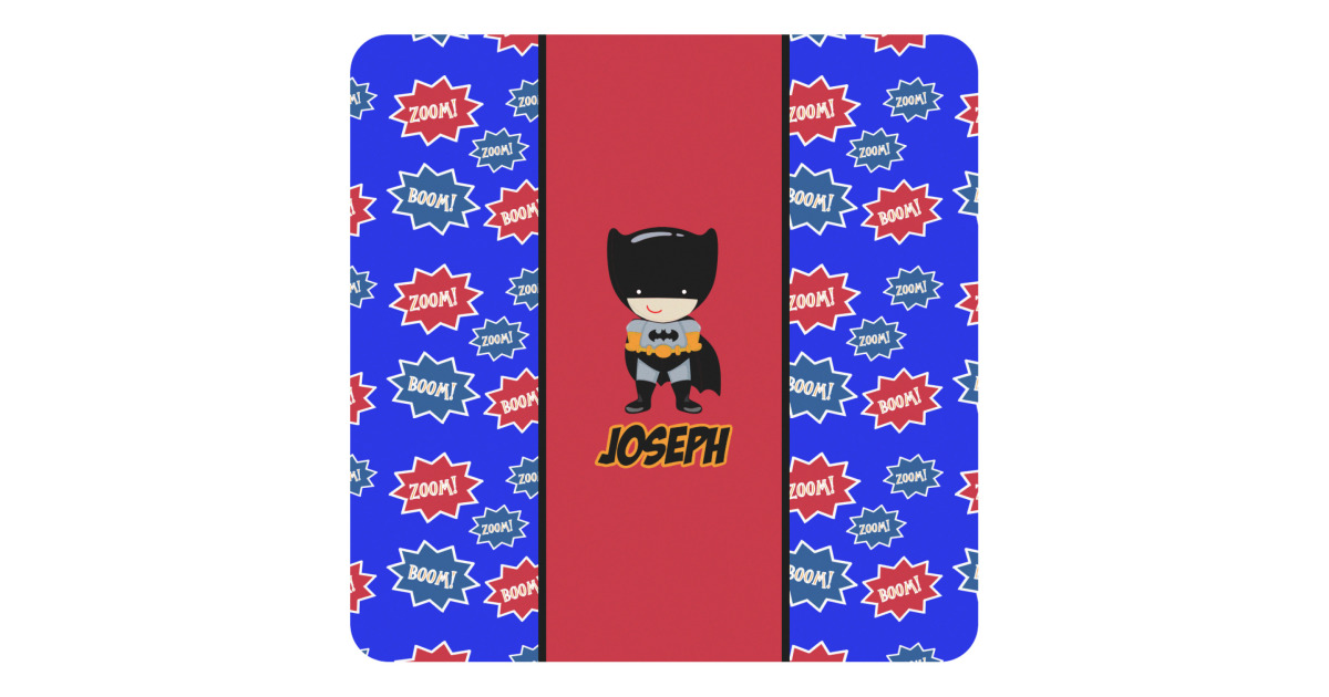 Custom Superhero Square Decal (Personalized) | YouCustomizeIt