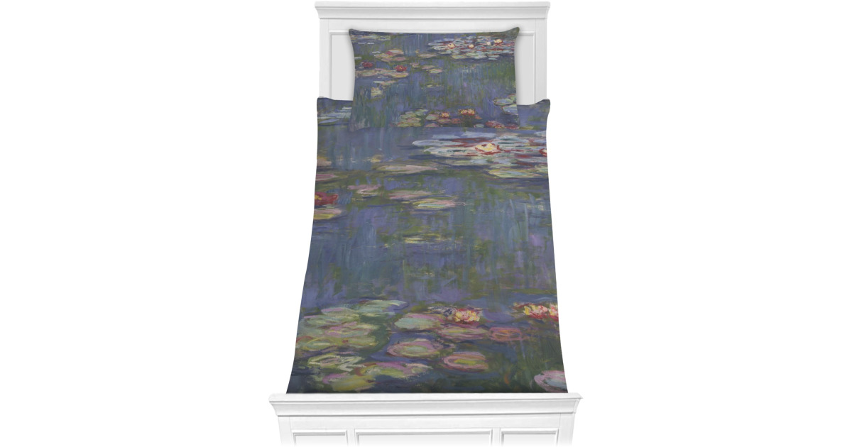 Custom Water Lilies by Claude Monet Comforter Set - Twin | YouCustomizeIt