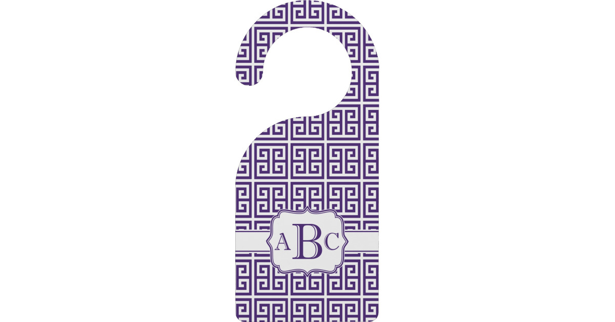 Custom Greek Key Door Hanger (Personalized) | YouCustomizeIt