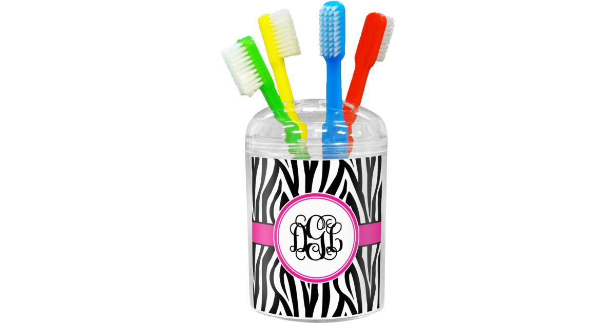 Custom Zebra Print Toothbrush Holder (Personalized) | YouCustomizeIt