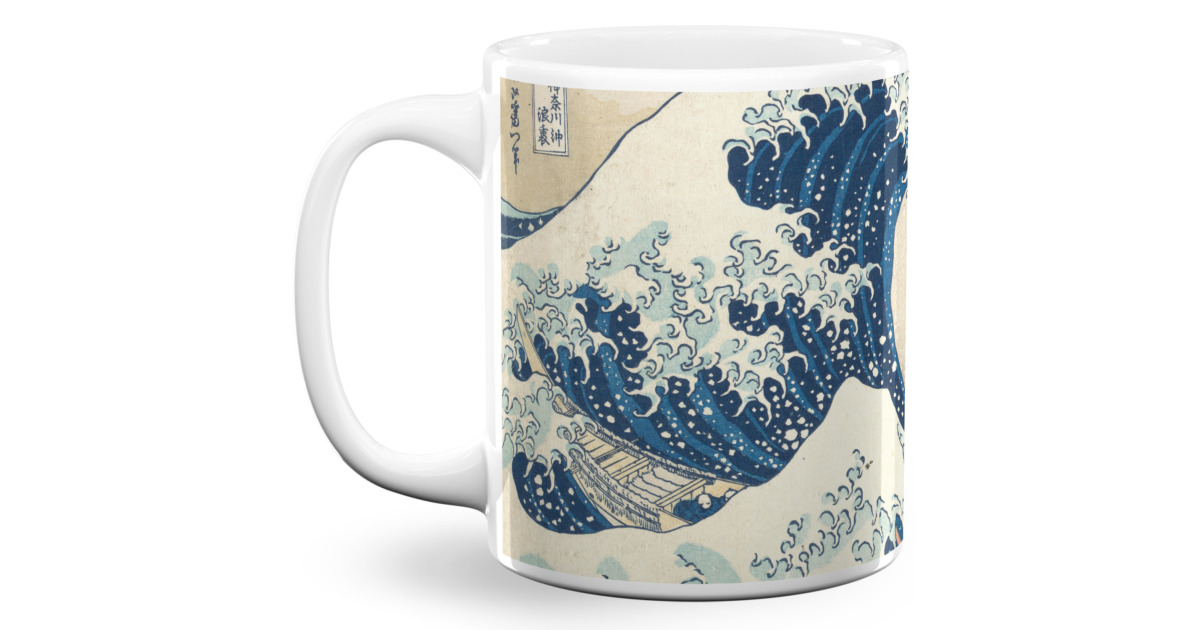 Custom Great Wave off Kanagawa 11 Oz Coffee Mug - White | YouCustomizeIt