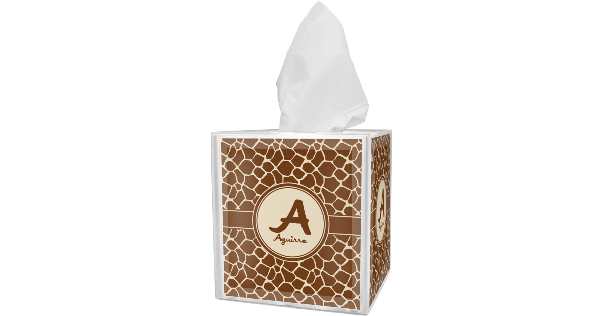 Custom Giraffe Print Tissue Box Cover (Personalized) | YouCustomizeIt