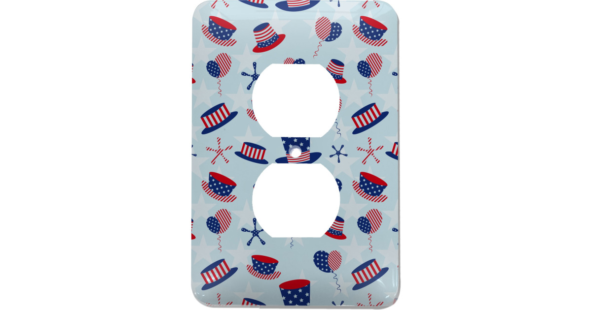 Custom Patriotic Celebration Electric Outlet Plate | YouCustomizeIt