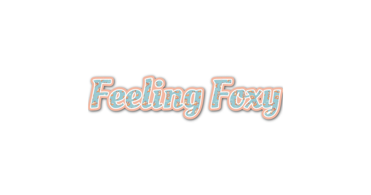 Custom Foxy Yoga Name/Text Decal - Custom Sizes (Personalized ...