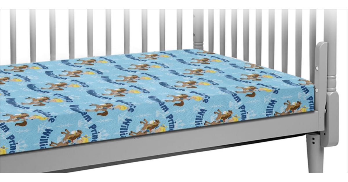 Custom Custom Prince Crib Fitted Sheet (Personalized) | YouCustomizeIt