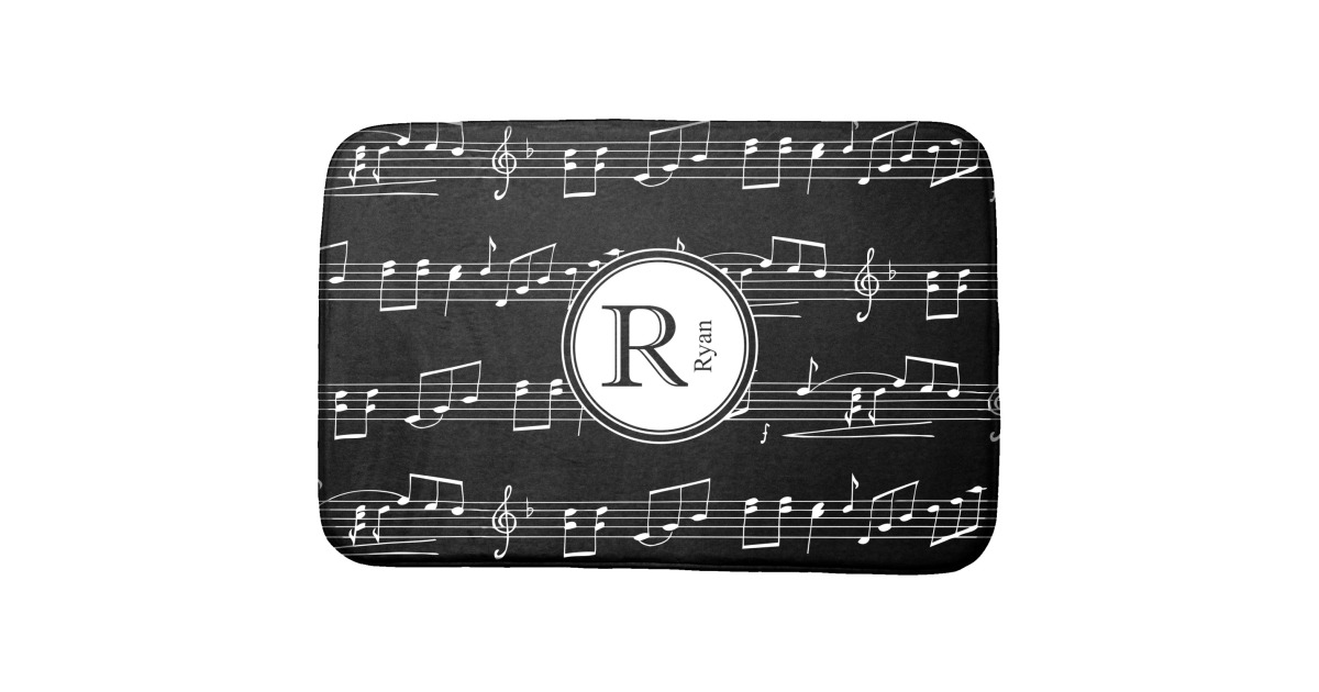 Custom Musical Notes Dish Drying Mat (Personalized) | YouCustomizeIt
