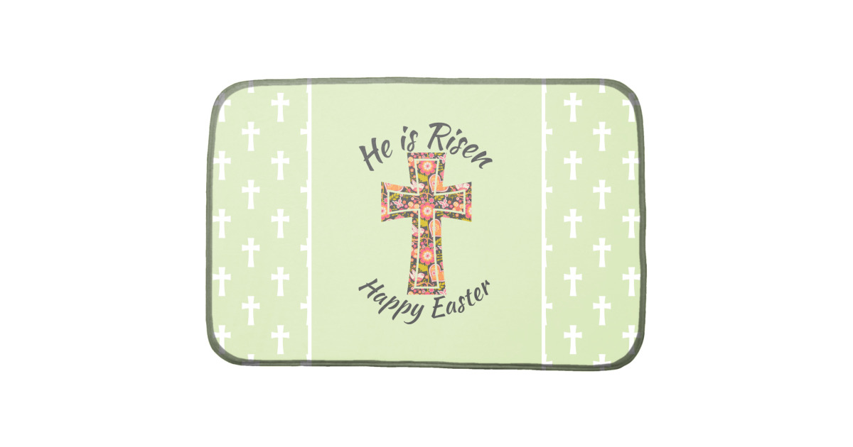 Custom Easter Cross Dish Drying Mat | YouCustomizeIt